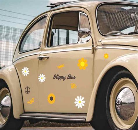 Hippy Flower Car Decals