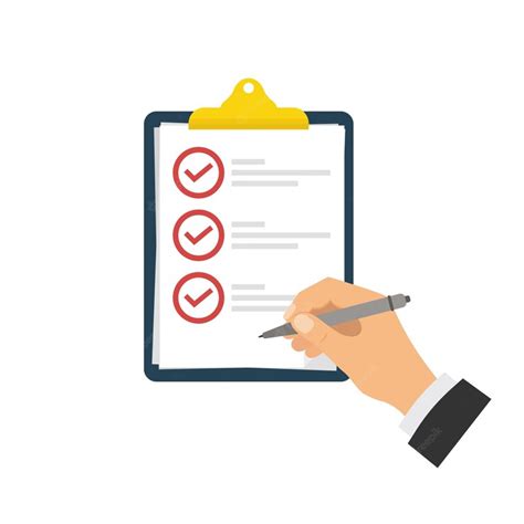 Premium Vector Clipboard With Checklist And Checkmarks