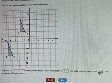 solved select the correct answer from each consider triangles abc and