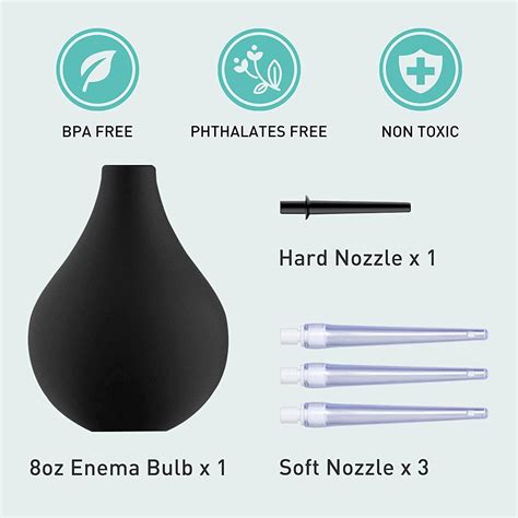 Topquafocus 8oz Enema Bulb Kit Anal And Vaginal Douche For Men