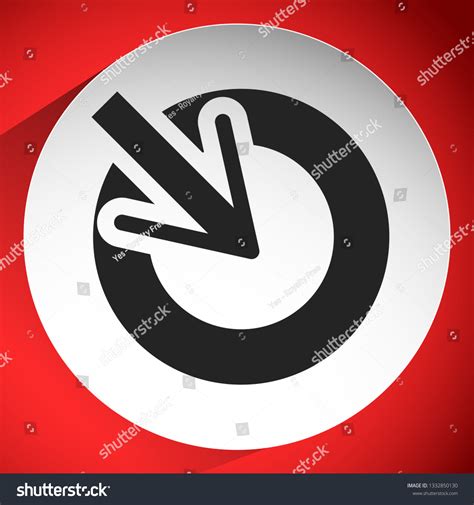 Position Accuracy Alignment Concept Icon Cursor Stock Vector Royalty
