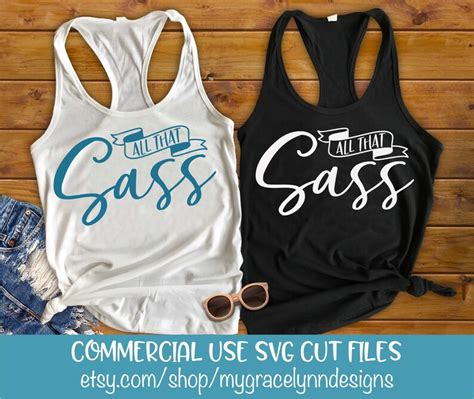 All That Sass Svg Cut File Etsy