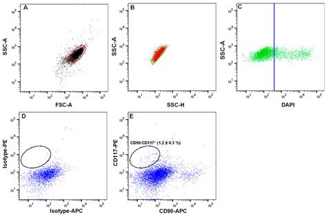 Fluorescence Activated Cell Sorting Facs Images Demonstrating The