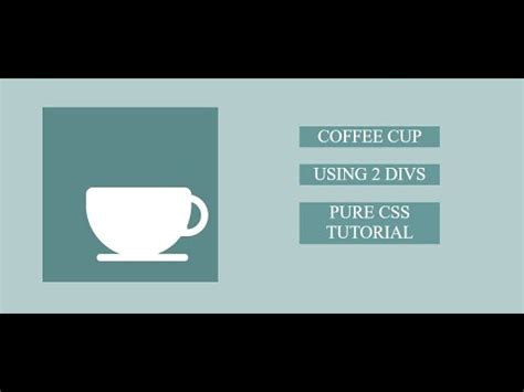 COFFEE CUP USING CSS HTML PURE CSS YouTube