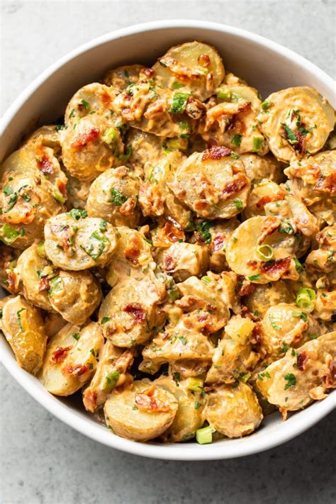 Easy Potato Salad With Bacon • Salt And Lavender