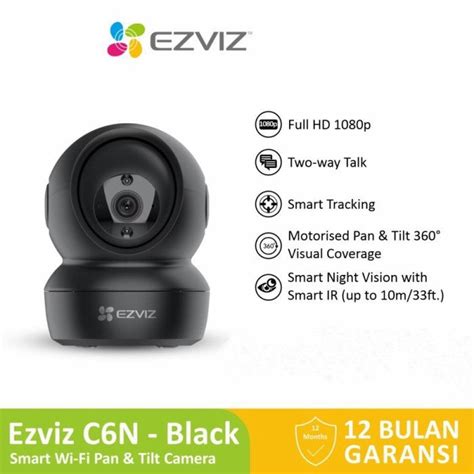Ezviz C6n 2mp Black Smart Home Wifi Ip Camera Cctv Indoor 1080p Lazada Indonesia