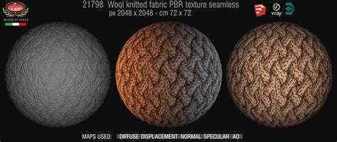 Wool Knitted Pbr Texture Seamless 21798