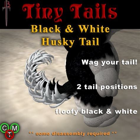 Second Life Marketplace 13t Tiny Tail Black And White Husky