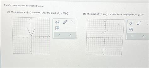 solved transform each graph as specified below a ﻿the