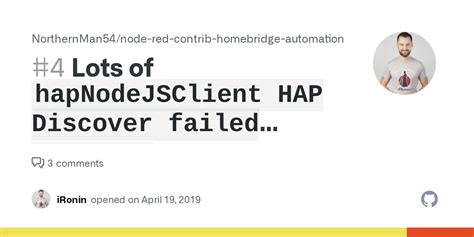 Lots Of ` Hapnodejsclient Hap Discover Failed Node Red` For Weird Ports