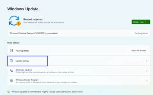 Check Windows Update History In Windows