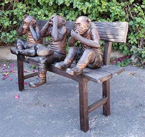 Famous Animal Statue Life Size Bronze Three Wise Monkeys Statue Mily