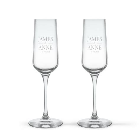 Champagne Glasses With Name Engraved Yoursurprise