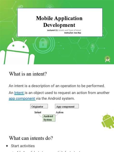lecture 12 intents and its types part 2 pdf android operating