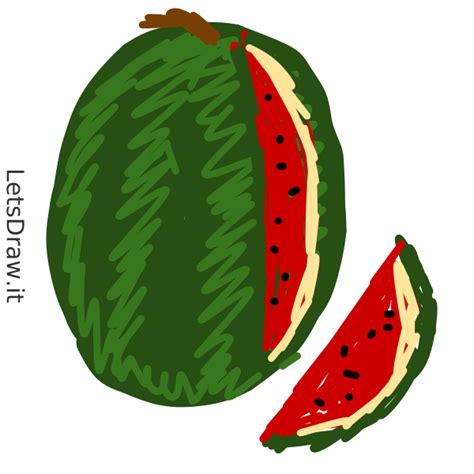 How To Draw Melon Gw3hno4qc Png Letsdrawit