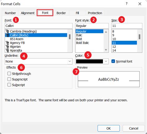 setting cell type and font in excel online tutorials library list