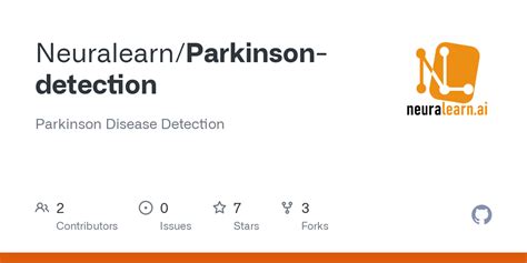 Github Neuralearnparkinson Detection Parkinson Disease Detection