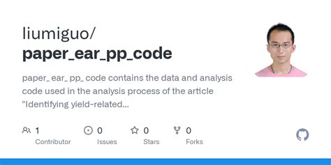 Github Liumiguopaperearppcode Paper Ear Pp Code Contains The