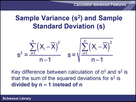 Sample Standard Deviation Formula