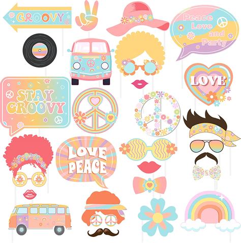 Decoration Hippie Party Groovy Birthday Decorations Hippie Clip Art Library