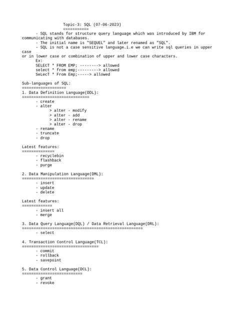 1 Introduction To Sql Pdf Sql Table Database