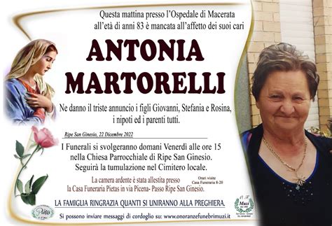 Martorelli Antonia Onoranze Funebri Muzi