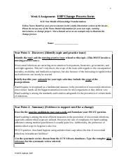 EBP Process Form Docx 1 Week 6 Assignment EBP Change Process Form ACE Star Model Of Knowledge