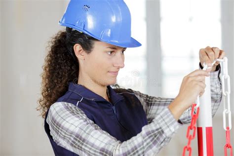 Woman Being Construction Worker Stock Image Image Of Professional Engineering 268034909