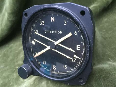 Ww2 Raf Aircraft Cockpit Compass Indicator Gauge Instrument £4800