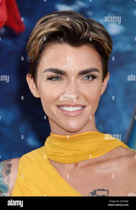 Ruby Rose At Warner Bros THE MEG U S Premiere Held At The TCL Chinese Theatre On August 6