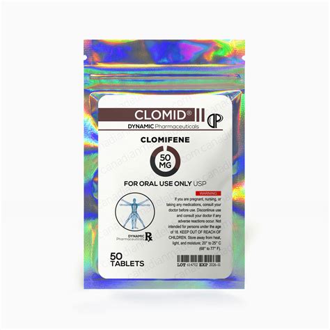 Dynamic Clomid 50mg 50 Capsules Canadian Made Labs
