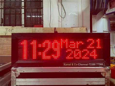 Plastic Red Led Industrial Digital Clock 230v Ac At ₹ 14901 Piece In Chennai