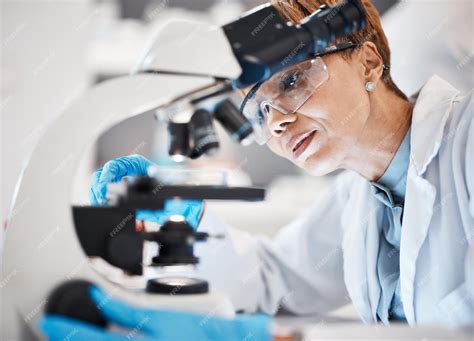 Premium Photo Medical Science Woman And Microscope In A Laboratory