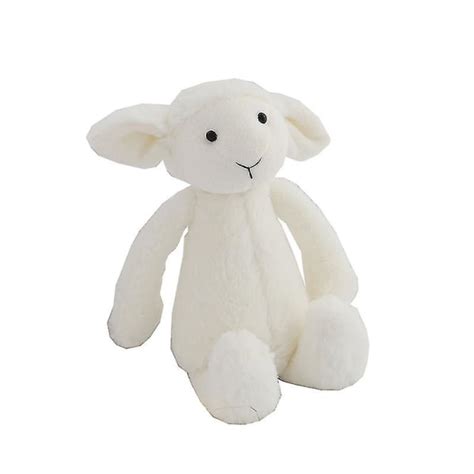 Söt Ins Vit Liten Plyschdocka Mjuk Docka Docka Får Komfortdocka