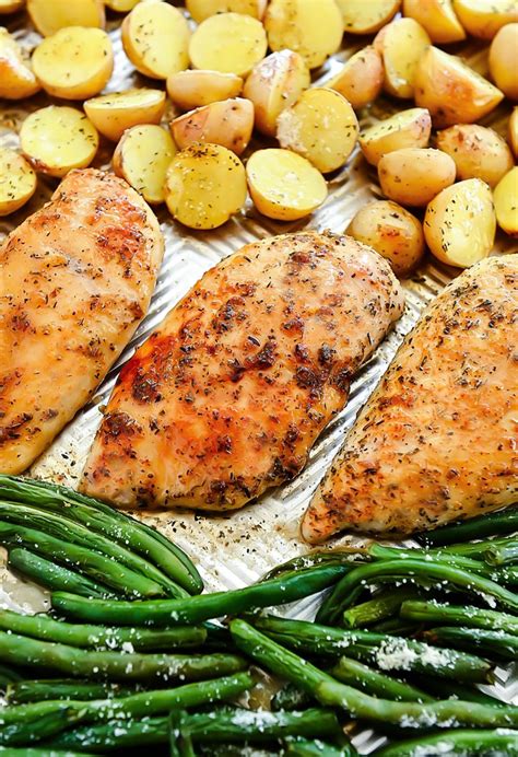 Sheet Pan Chicken Potatoes And Green Beans Life In The Lofthouse