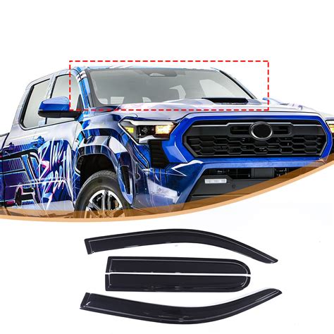 Window Visor Vent Rain Sun Deflector Guard 4pcs Set For Toyota Tacoma