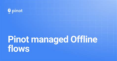 Pinot Managed Offline Flows Release 090 Apache Pinot Docs