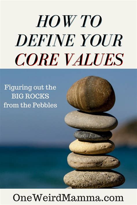 How To Re Define Your Core Values One Weird Mamma Core Values Core Stop Overeating