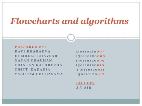 Flowcharts And Algorithms Pptx Programming Languages Computing