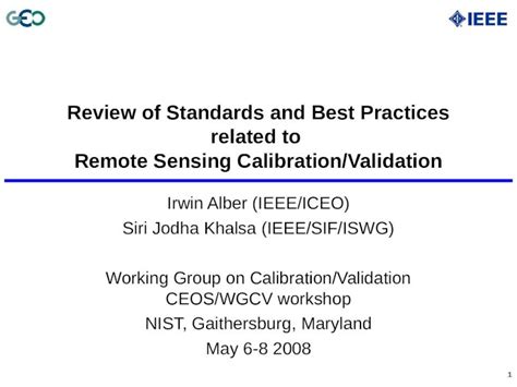 Ppt 1 Review Of Standards And Best Practices Related To Remote