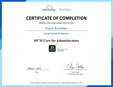 Workday Corehcm Certification Continuouslearning Ragini Kunchapu