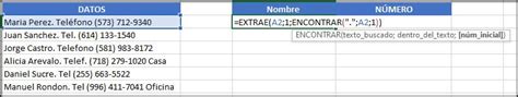 separar datos que están en una celda de excel