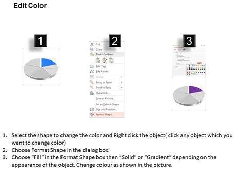 Ml Five Staged Pie Chart With Icons Powerpoint Template Slide Graphics Presentation