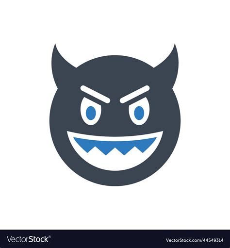 Evil Smile Icon Royalty Free Vector Image Vectorstock