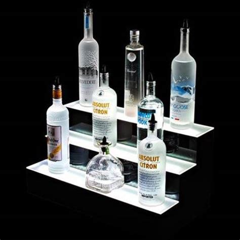 Custom Led Lighted Bar Bottle Display Shelves For China Factory
