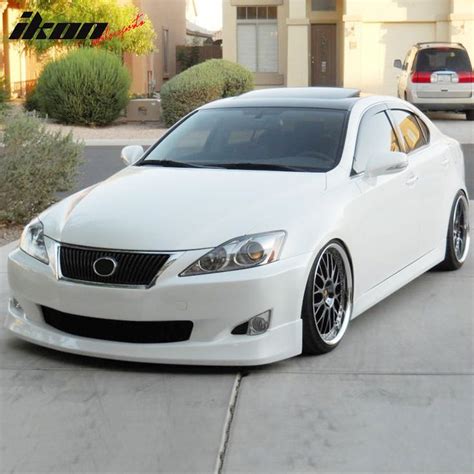 2009 2010 Lexus Is250 Is350 Sedan V Style Front Bumper Lip Spoiler Pu