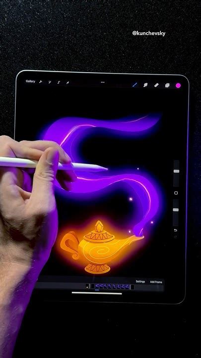 New Magic Lamp Animation In Procreate 🥹 Animation Procreate Youtube