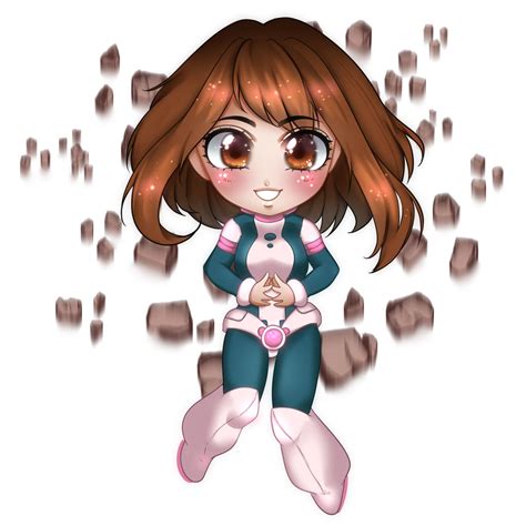 Ochako Ururaka Chibi By Ecaoart On Deviantart