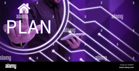 Writing Displaying Text Plan Business Concept Start Of A Detailed Proposal Of Doing Or