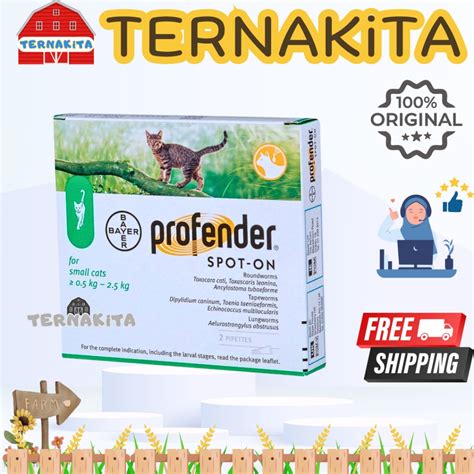 Jual Profender Cat Small S 1 Pipet 05 Kg Obat Tetes Kucing Cacingan
